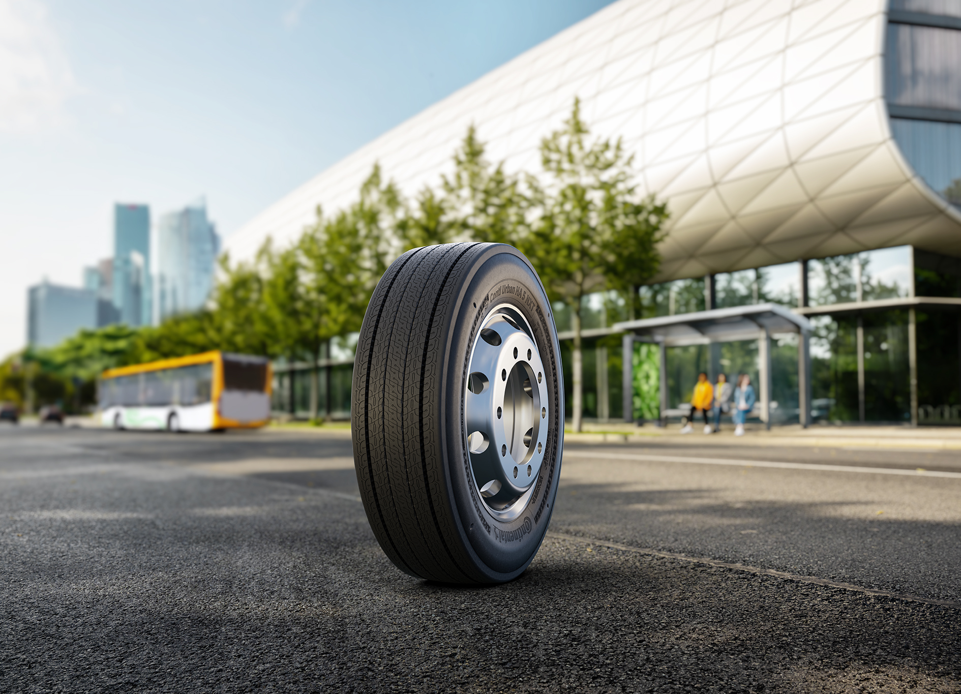 New city bus tire launched with high share of renewable and recycled materials - Continental AG