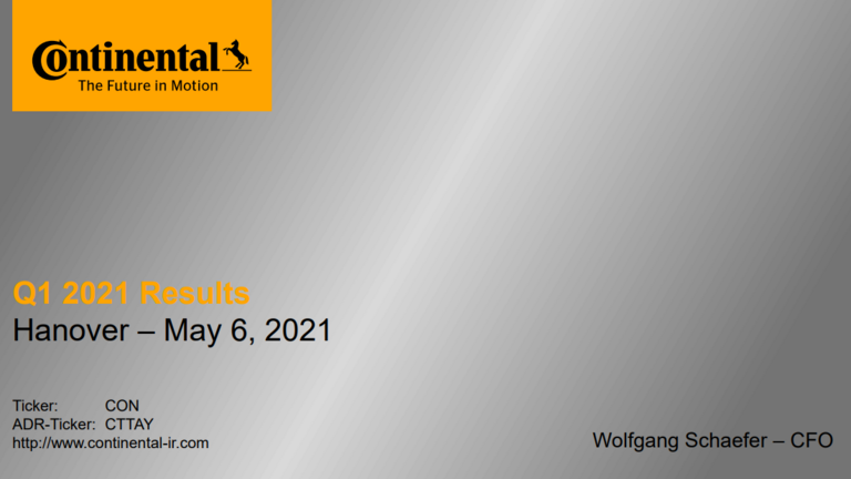 Investors | Continental - Continental AG